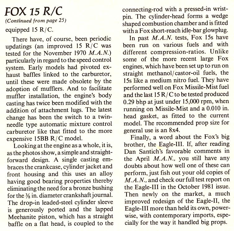 Fox 15 RC